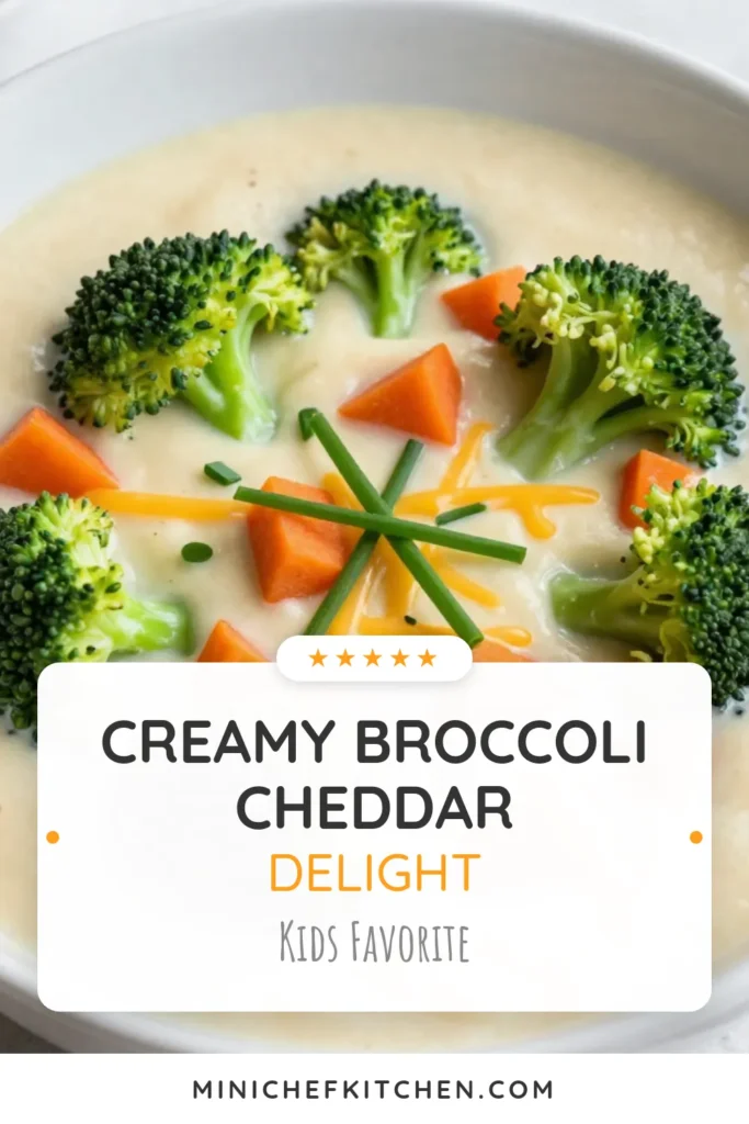 Creamy Broccoli Cheddar Soup Easy and Comforting Recipe - mini chef kitchen